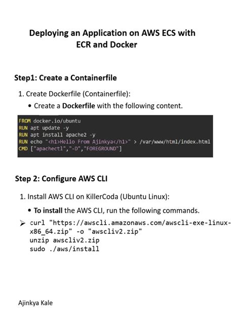 Aws Ecs Project With Ecr And Docker Pdf