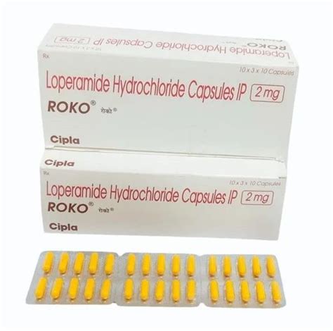 Loperamide Hydrochloride Capsules 2mg Roko At ₹ 300 Stripe
