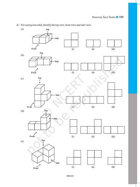 ncert book for class 8 maths chapter 10 visualizing solid