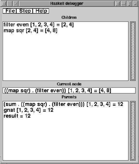 Figure 8 From Towards A Haskell Debugger Semantic Scholar