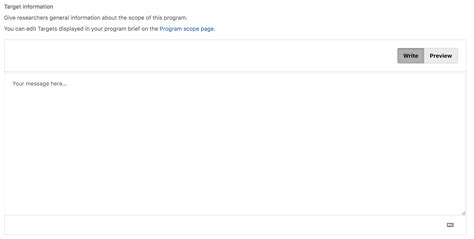 Updating The Program Brief Bugcrowd Docs