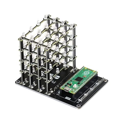 Sb Components Cube Led Pico Raspberry Pi 4x4x4 Elektor