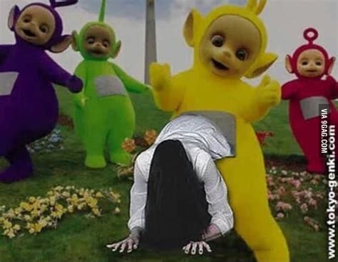 When Teletubbies And Sadako The Ring Collaborate 9gag