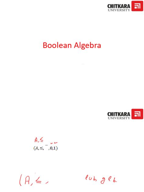 9 Boolean Algebra Pdf