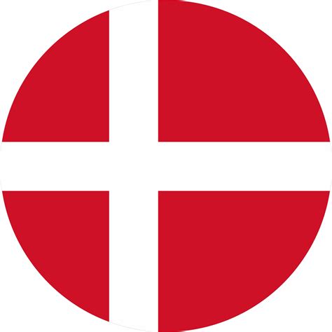 Denmark Flag Round Shape Png 22102533 Png