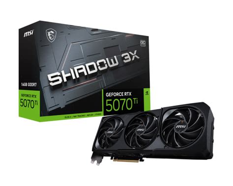 MSI GeForce RTX™ 5070 Ti 16G SHADOW 3X OC