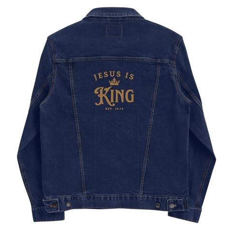 Jesus Is King Jacket Embroidered Denim Jacket Embroidered Denim