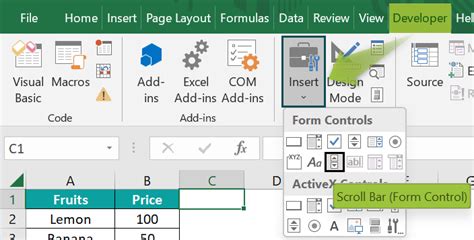 Scroll Bars In Excel Examples Uses How To Create