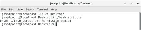 Hello World Bash Script Tpoint Tech
