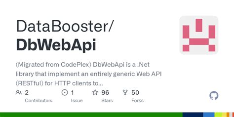 Github Databoosterdbwebapi Migrated From Codeplex Dbwebapi Is A