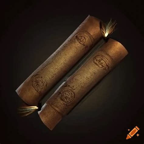 Ancient Scrolls Laid Next To Each Other