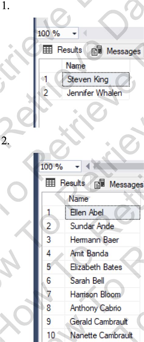 Solved SQL How To Retrieve Data From A Single Table List Chegg Com