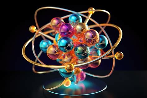 Premium Ai Image Irradiation Science Atomic Nucleus Electrons Neutrons