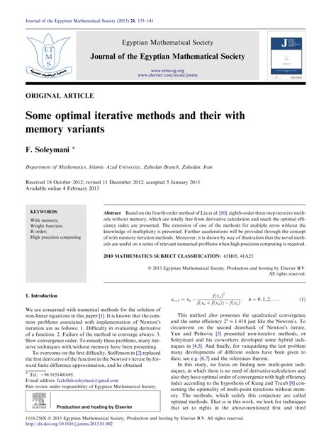 Pdf Some Optimal Iterative Methods And Their With Memory Variants