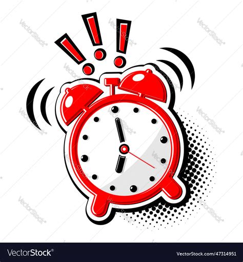 Ringing Alarm Clock Icon Royalty Free Vector Image