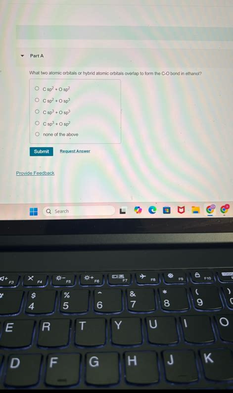 Solved Part Awhat Two Atomic Orbitals Or Hybrid Atomic