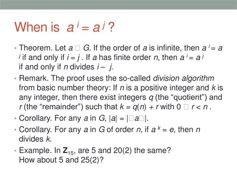 Ppt Cyclic Groups 925 Powerpoint Presentation Free Download Id