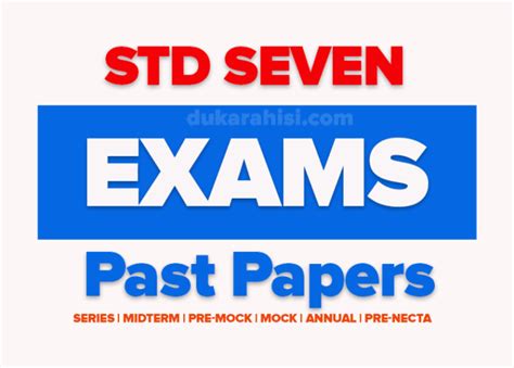 Standard Seven Mock And Pre NECTA Exams All Regions