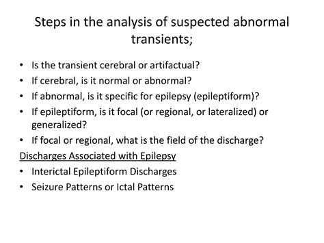 Recognition Of Abnormal Eeg Pptx