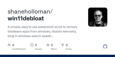 github shaneholloman win11debloat a simple easy to use powershell