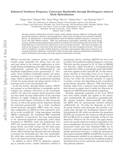 Pdf Enhanced Nonlinear Frequency Conversion Bandwidth Through