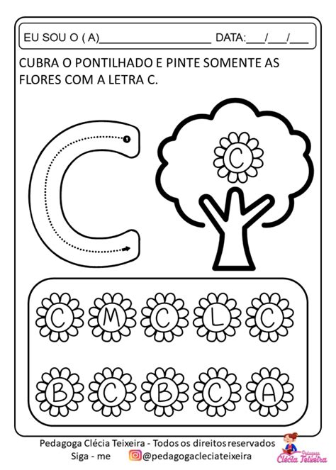 26 Atividades Com As Letras Do Alfabeto Clécia Teixeira