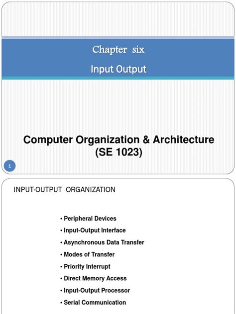 ch 8 input output pdf input output computer data storage
