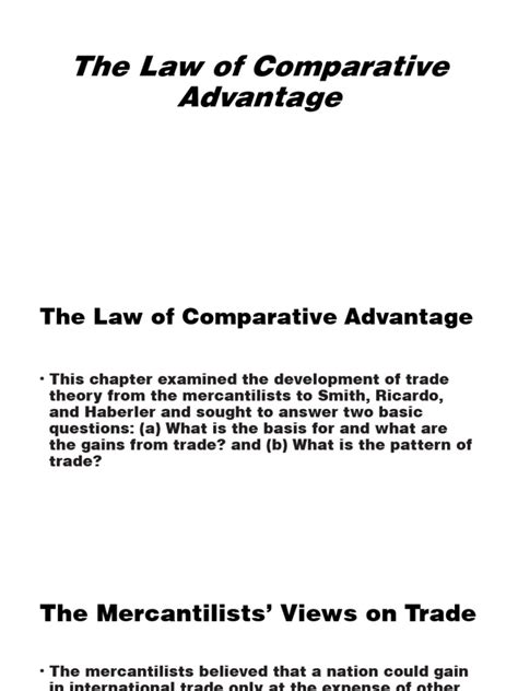 Trade Pdf Comparative Advantage Trade