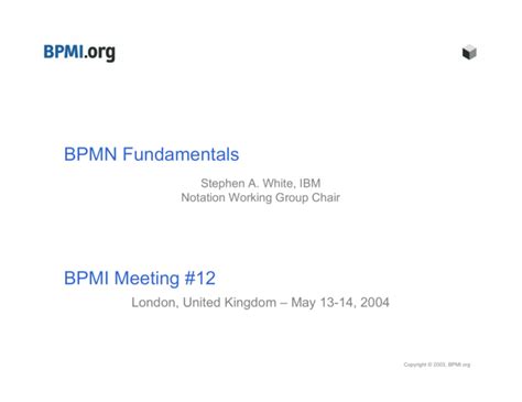 BPMN Fundamentals