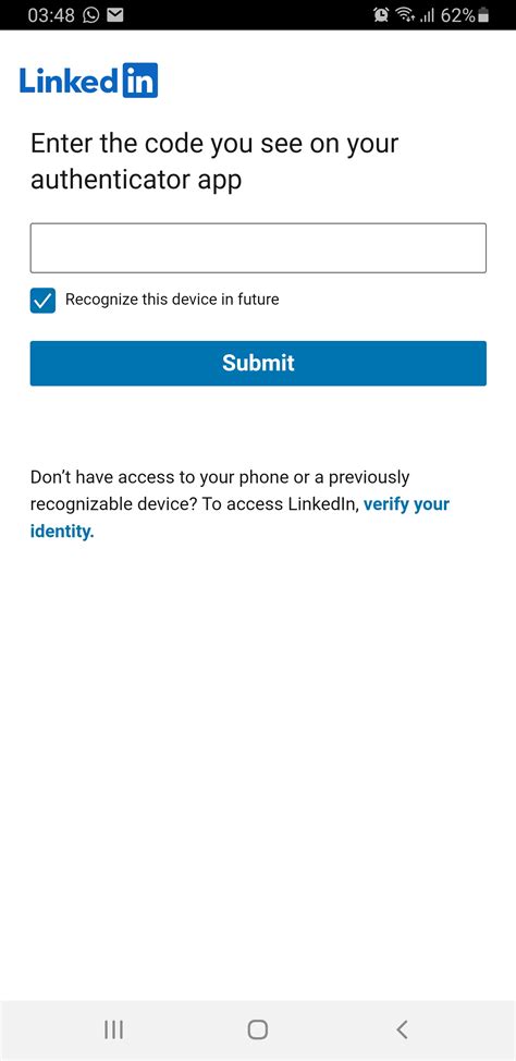 How Do I Retreive My Linkedin Verification Code From My Authenticator App Microsoft Qanda
