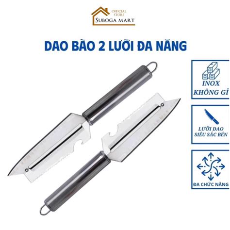 DaonẠo GỌt Rau CỦ QuẢ 2 LƯỠi BẰng Inoxdao 2 LƯỠi BÀo VỎthÁi LÁtgỌt