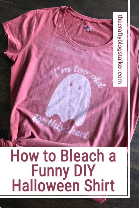 How To Make A Funny Diy Halloween Shirt Halloween Bleach Shirt Ideas