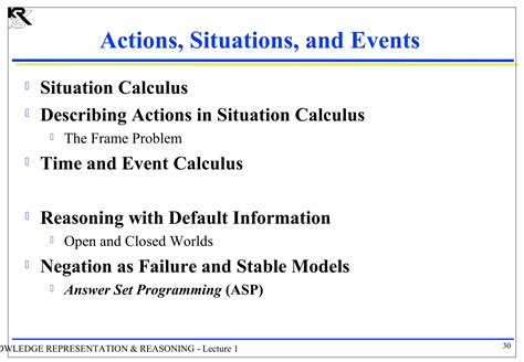 Knowledge Representation And Reasoning Ppt