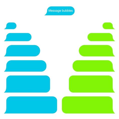 Premium Vector Bubble Message Design Template For Chat Or Website Chat Interface Empty Chat