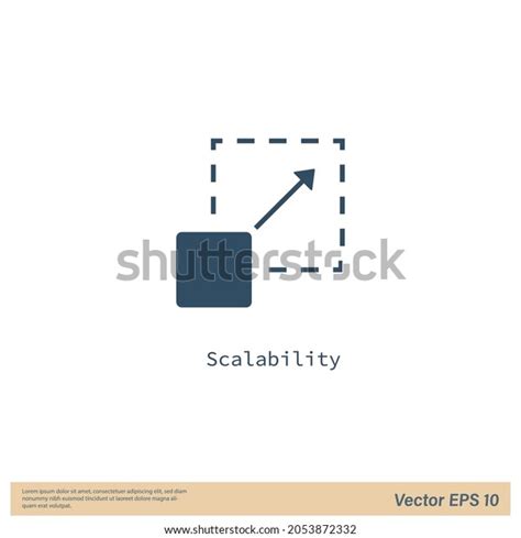 Scalability Icon Symbol Simple Logo Template Stock Vector Royalty Free 2053872332 Shutterstock