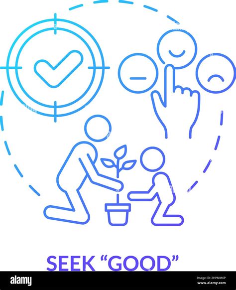 Seek Good Blue Gradient Concept Icon Stock Vector Image And Art Alamy
