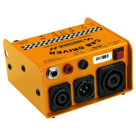 Whirlwind Cab Driver Speaker Component Tester Sound Productions
