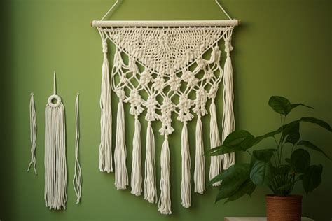 Macrame Wall Hanging Background Winter Macrame Room Background Image And Wallpaper For Free