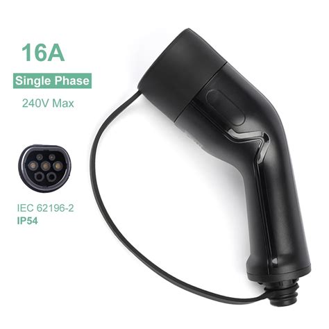 Electric Car Charger Ev Plug Type Female Eu Mennekes Evse Side Charging Connector For Vehicle