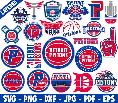 Detroit Pistons Svg Basketball Nba Logo Team Svg Dxf Etsy