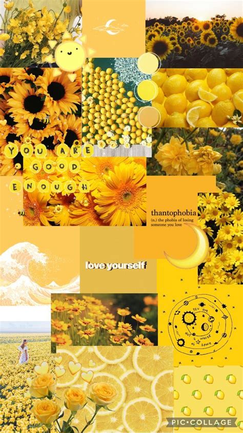 Yellow Aesthetic Collage Wallpapers 4k Hd Backgrounds On Wallpaperbat