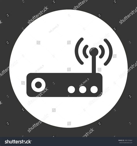 Router Symbol Stock Illustration