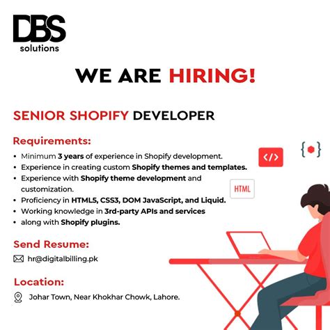 Dbs Solutions On Linkedin Shopify Developer Hiring Dbs Lahore
