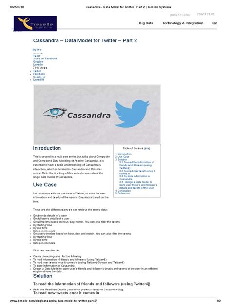 cassandra data model for twitter part 2 treselle systems pdf