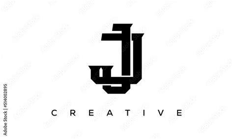 Initial Letters Jj Monogram Logo Design With Creative Style Alphabet Symbol Spiral Letters