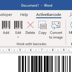 Barcodes in Word documents - ActiveBarcode