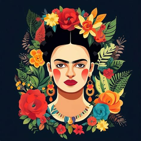 Una Hermosa Chica Con Flores Foto Premium