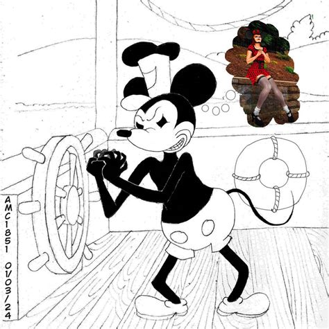 Evil Mickey Mousse Thinking Of Minnie Mouse By Amc1851 On Deviantart