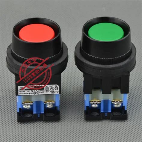 SA Fuji FUJI 30mm Push Button Switch With Protective Ring AR30G1R 10R G Self Resetting 1NO