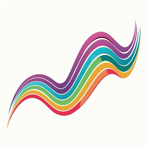 Premium Vector Abstract Colorful Wave Lines Flowing Isolated On White Background For Vector